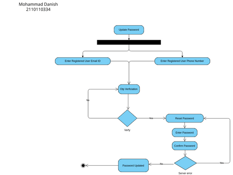 Update Profile Password activity diagram | Visual Paradigm User ...