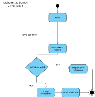 Activity diagram for Upload Picture activity | Visual Paradigm User ...