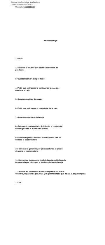 "Pseudocodigo" | Visual Paradigm User-Contributed Diagrams / Designs