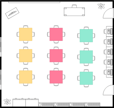 School Classroom Floor Plan | Visual Paradigm User-Contributed Diagrams ...