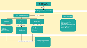 Conceptual map about stress | Visual Paradigm 社區