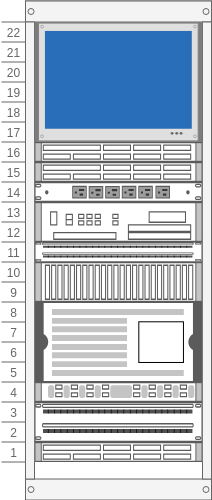Rack Diagram Example with Monitor | Visual Paradigm User-Contributed ...